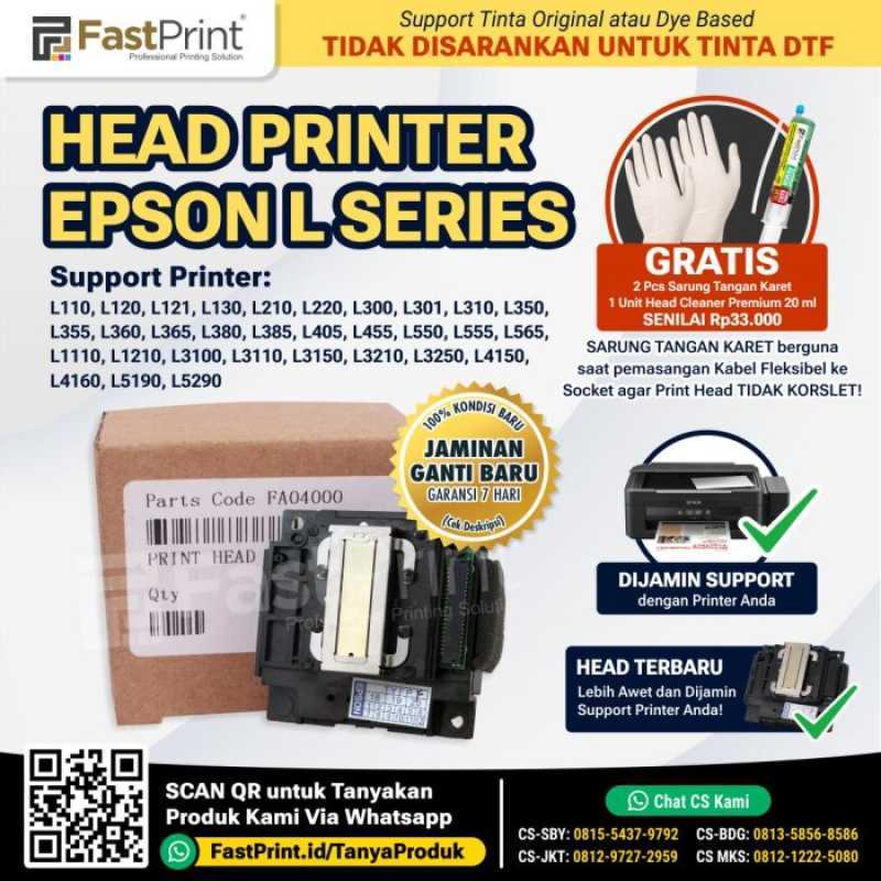 Jual Head Printer Original Epson L1110 L3110 L3150 L4150 L4160 L5190 Di ...