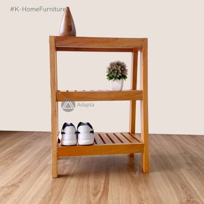 Promo Rak Kayu Serbaguna Kayu Mahoni 3 Susun - Rak Kayu Kamar Aesthetic ...