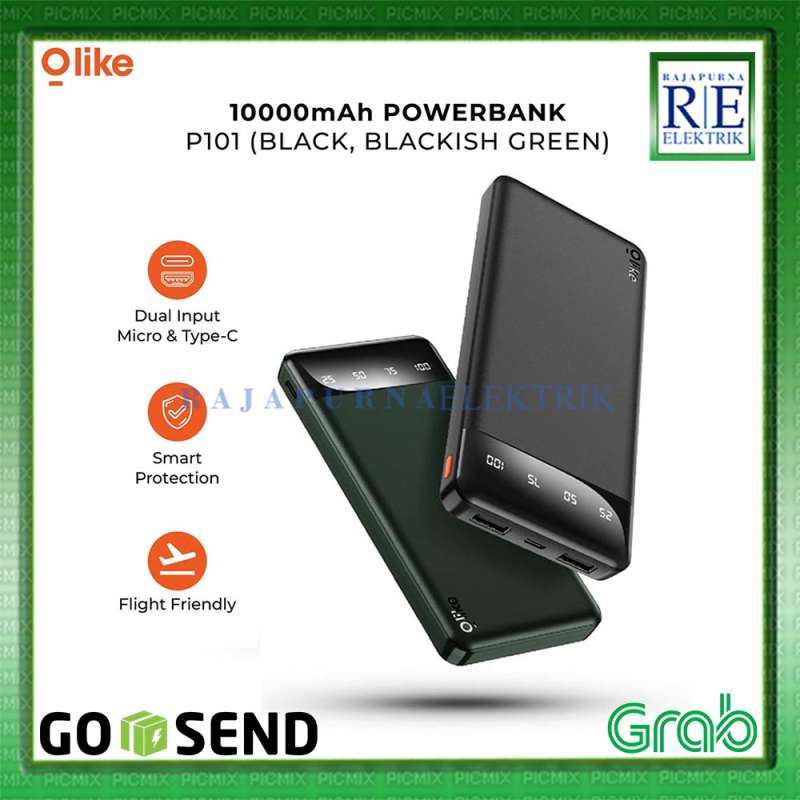 Promo Olike P101 Powerbank 10000mAh Dual Input & Output With LED ...