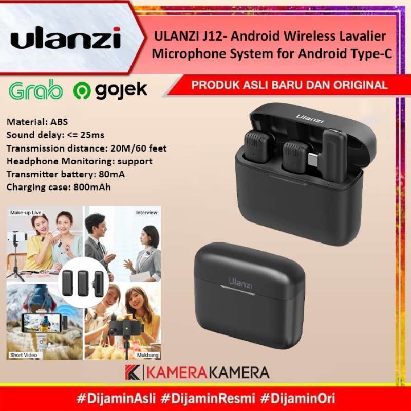 Promo Ulanzi J12- Android Wireless Lavalier Microphone For Android Type ...