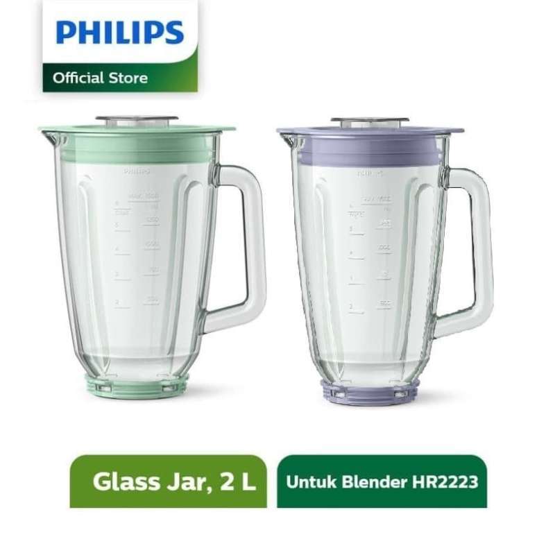 Promo PHILIPS glass jar HR3214 Gelas Kaca untuk Blender Philips HR2221 ...