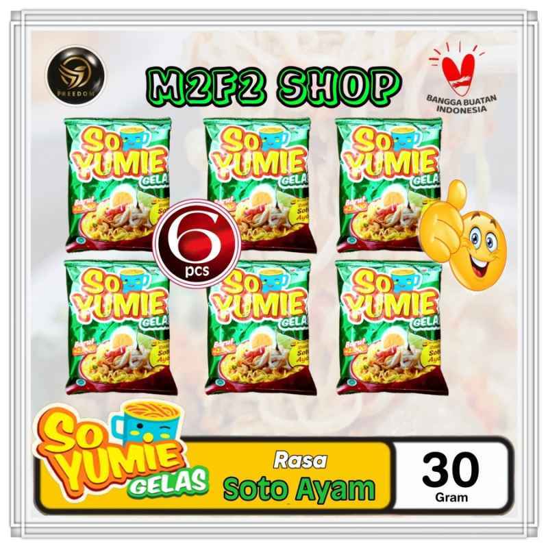 Promo Mie Gelas So Yumie Instant Kuah Soto Ayam Sachet - 30 gr (Kemasan 6 Pcs) Diskon 14% di ...