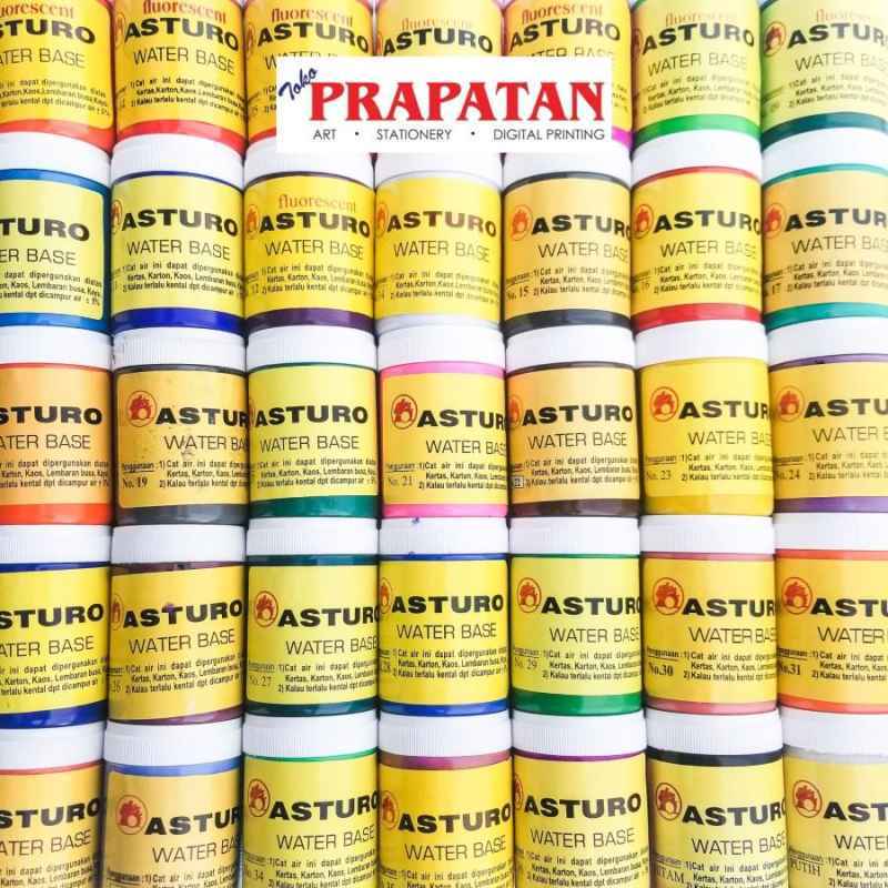 Jual Cat Asturo Water Based 100 Ml / Cat Air Asturo - 3 Orange Red Di ...