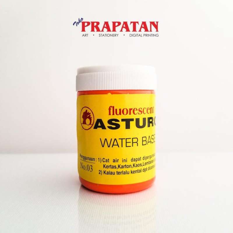 Jual Cat Asturo Water Based 100 Ml / Cat Air Asturo - 3 Orange Red Di ...