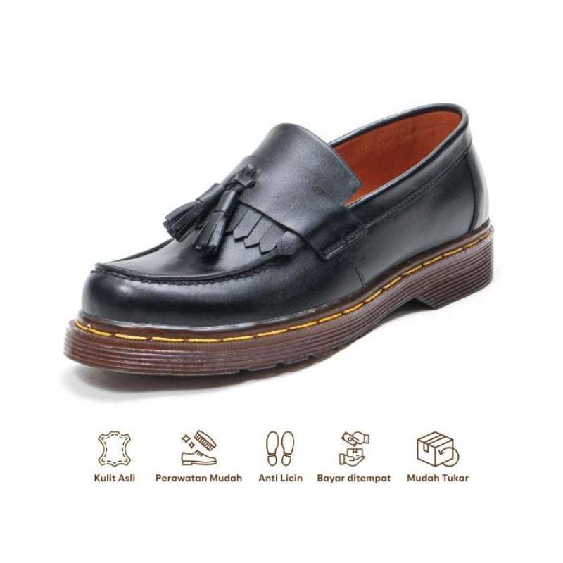 Jual Sultan X Fordza Sepatu Formal Pria Kulit Asli Docmart Slip On ...