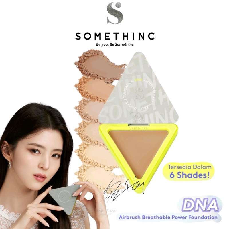 Jual Somethinc Dna Airbrush Breathable Powder Foundation - Two Way Cake ...