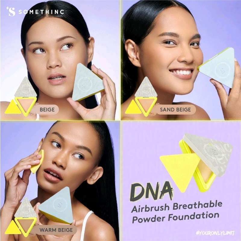 Jual Somethinc Dna Airbrush Breathable Powder Foundation - Two Way Cake ...