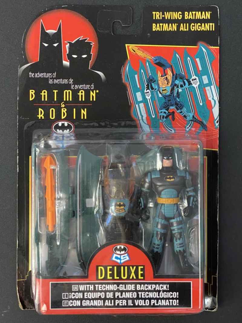 Promo 1996 Kenner Batman animated Deluxe Crime Squad Tri Wing Batman ...