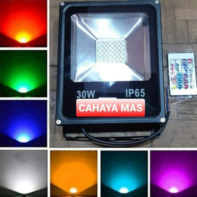 Jual Lampu Sorot Led 30 Watt Rgb Floodlight 30w Warna Warni Tembak 30 W Di Seller Haveart ...