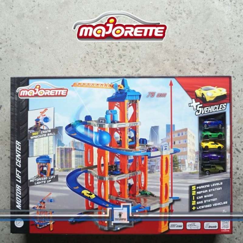 Promo Majorette Creatix MOTOR LIFT CENTER 75cm Hotwheels Garage Hot wheels - Multicolor Diskon ...