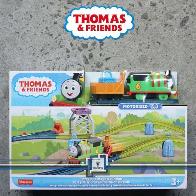 Promo Thomas & Friends Percy Package Roundup Motorized and Kereta ...