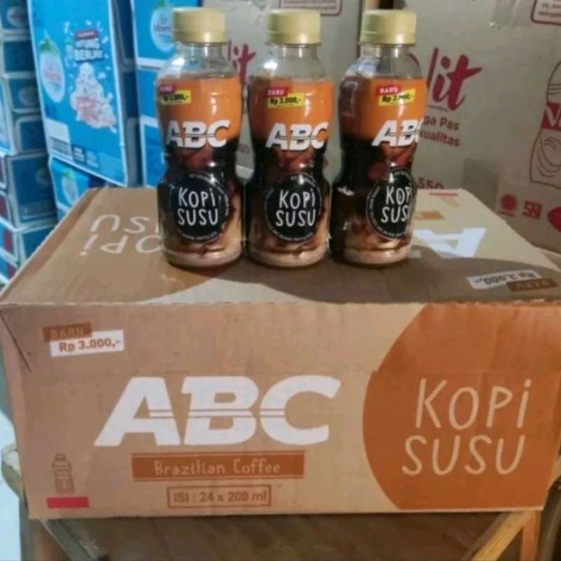 Jual ABC Kopi Susu 200ml Per dus isi 24 Pcs di Seller BERKAT ANUGERAH88 ...