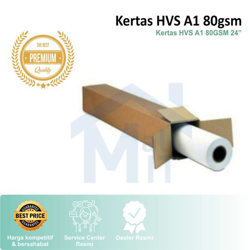 Jual KERTAS HVS ROLL A1 80G 24 24 INCI High Quality di Seller Mall IT ...