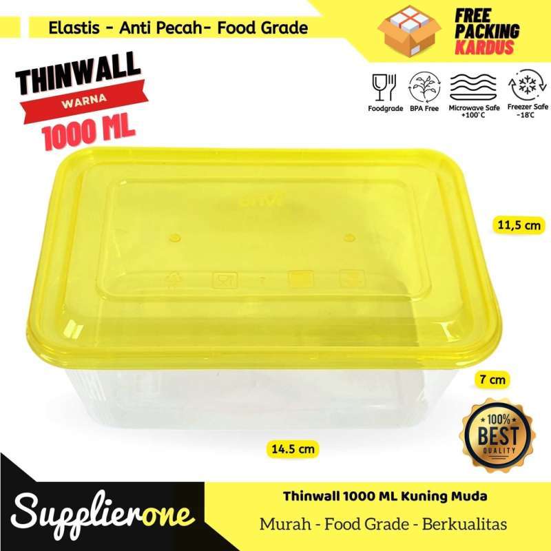 Promo Thinwall 1000 ml Warna / Thinwall Special Edition Warna / Lunch ...