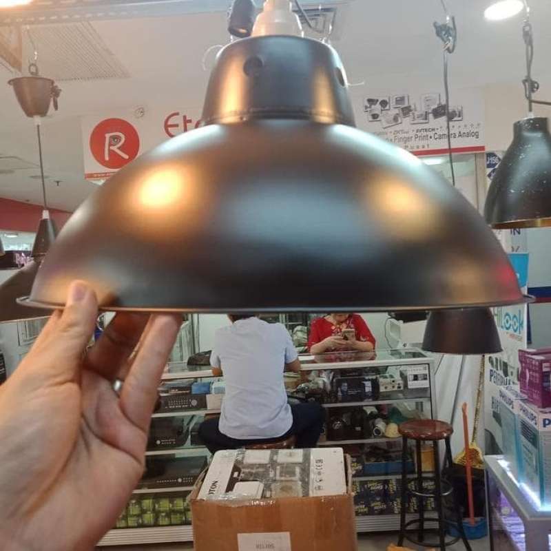 Promo Kap Lampu Gantung Industri Stainless Hitam Diskon 45% di Seller Gansirsa - Kapuk, Kota ...