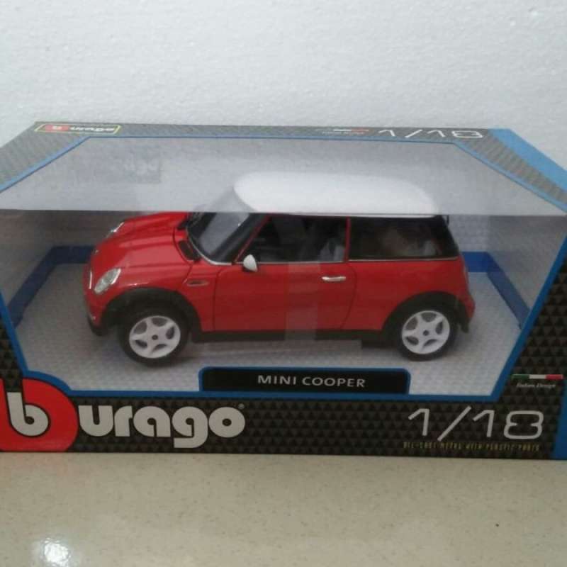 Promo Mobil Koleksi Mini Cooper Warna Merah Skala 1:18 Burago Diskon 23 ...