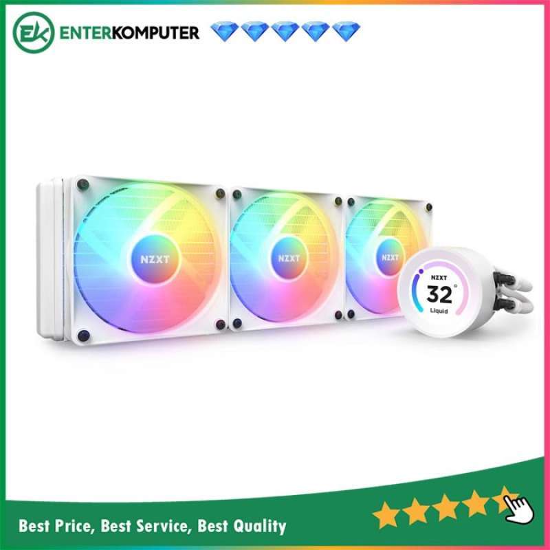 Jual NZXT Kraken Elite 360 RGB White - 360mm AIO Liquid Cooler di ...