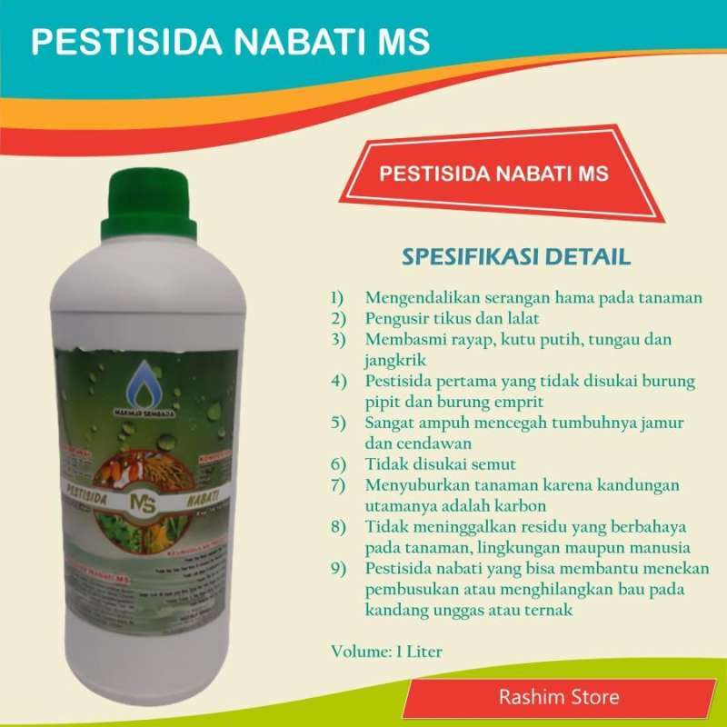 Jual Pestisida Organik Pestisida Nabati MS Mengendalikan Serangan Hama ...