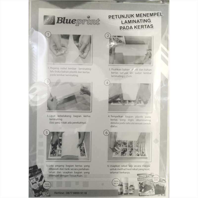 Jual Blueprint Laminating Film Glossy Laminasi A4 Cold Mengkilap di ...