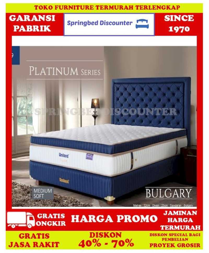 Jual Springbed Spring Bed UNILAND Platinum Plushtop HB Bulgary 120x200 ...