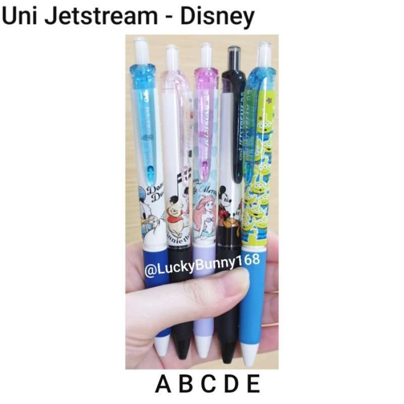 Promo Uni Jetstream Pen Disney Donald Ariel Alien Mickey Minnie Mouse ...