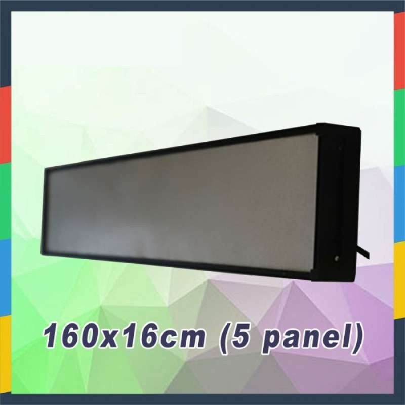 Promo Frame Running Text 160cm X 16cm (5 Panel) Paket Diy Box / Casing ...