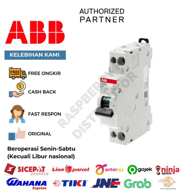 Promo ABB RCBO SLIM MCB + ELCB 6 AMPERE 2 POLE 6kA 30MA 230-240VAC Diskon 23% di Seller Hubner ...