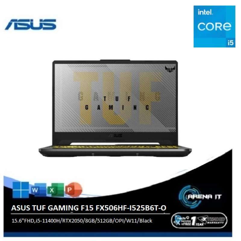 Jual Asus Tuf Gaming F15 Fx506hf-i525b6t-o - Graphite Black [intel® Core™ I5-11400h / 8gb ...