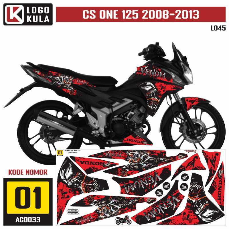 Jual Logokula Sticker Striping Cs One 125 2008-2013 Ag0033 Venom Di Seller Logokula - Babakan ...