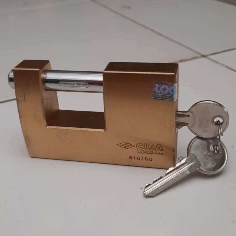 Jual Gembok Pagar Rumah Gembok gudang CISA LOGO line 90 mm gembok bagus ...
