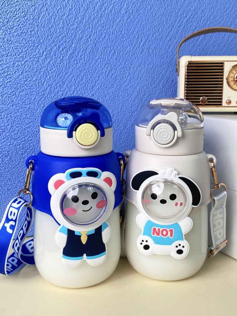 Promo Botol Air Minum Anak Free Tali Panjang Dan Stiker 2d Motif Kartun ...