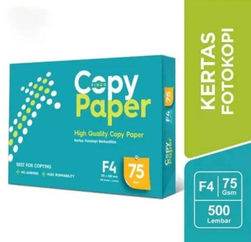 Jual Kertas Hvs Ukuran F4 Copy Paper Kertas Fotokopi 75 Gsm Isi 500