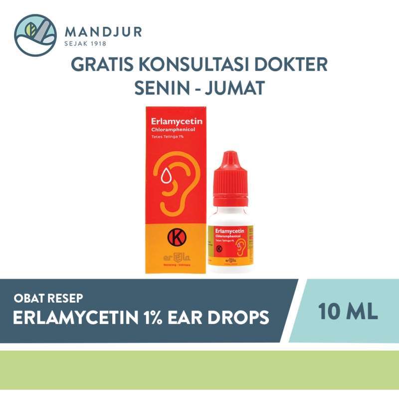 Jual Erlamycetin 1% Ear Drops 10 Ml Di Seller Apotek Mandjur Official ...