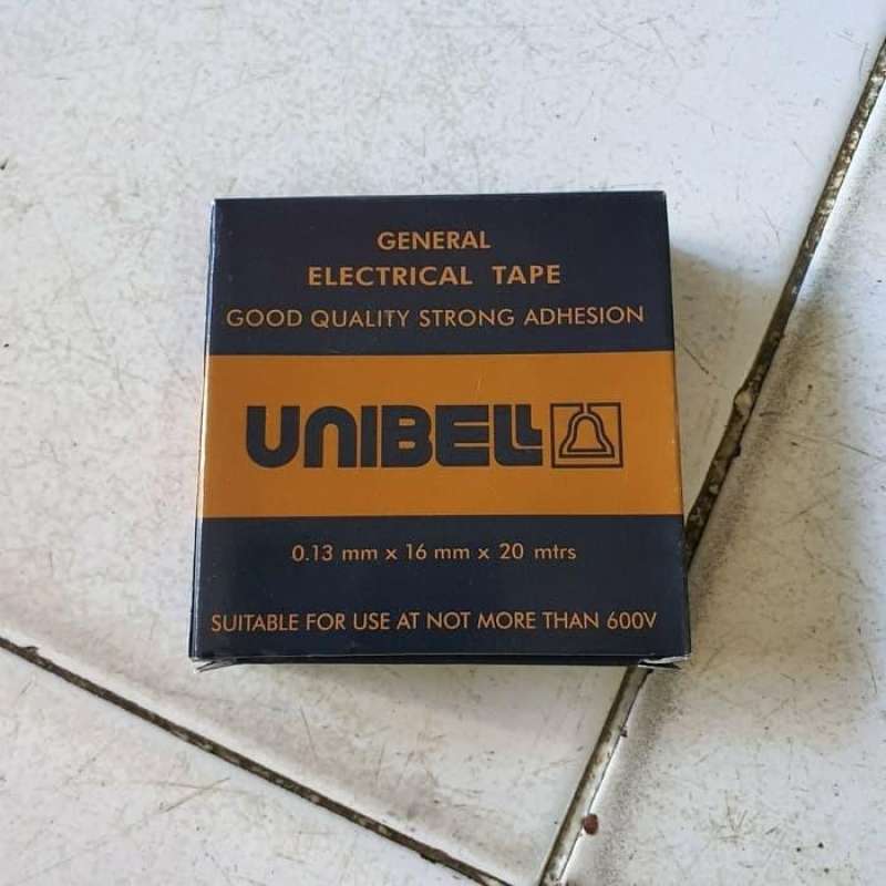 Jual Isolasi listrik hitam/ electrical tape PVC unibel kotak di Seller ...
