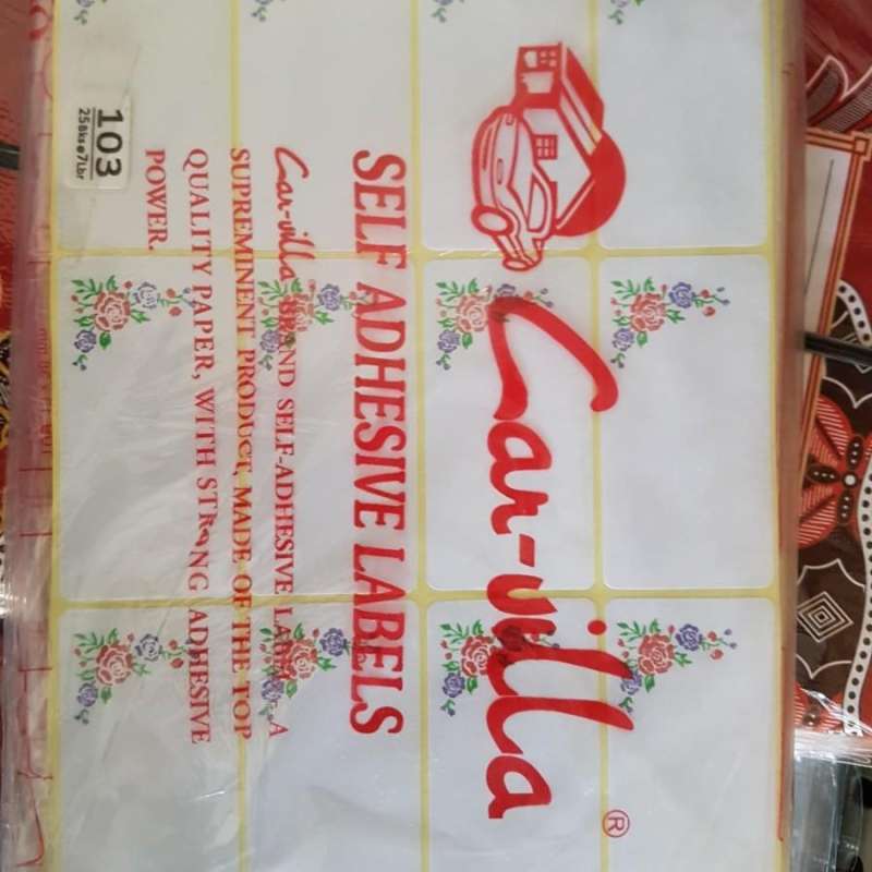 Jual Label/ Stiker Nama Undangan Motif Di Seller Sukses Abadi ...