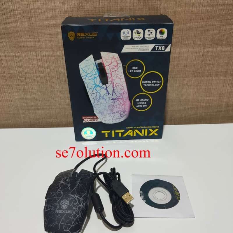 Promo Rexus Titanix 6D Macro Gaming Mouse Rgb (Rxm-Tx8) Diskon 17% di ...