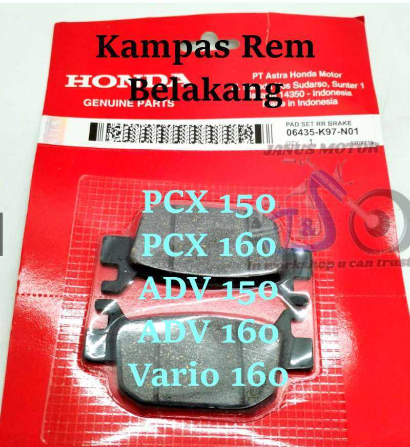 Jual Dispad / kampas rem belakang PCX 150 Vario 160 ADV K97 Kualitas ...