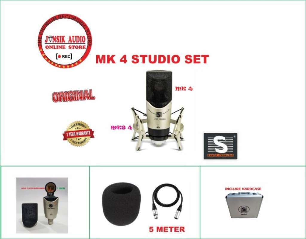 Promo mk4 studio set microphone condensor synco proaudio Diskon 23% di Seller Safala Store ...