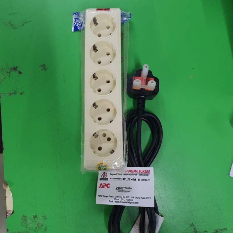 Promo Broco Colokan listrik stop kontak 6 soket kaki 3 ground grounding ...