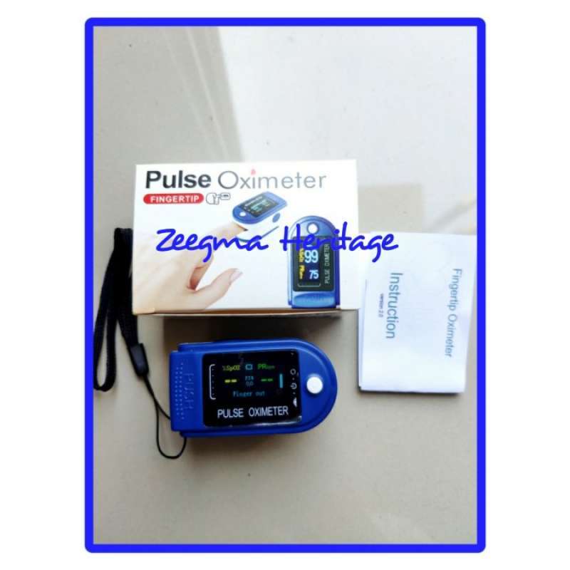Promo Fingertip Pulse Oximeter Spo2 + Heart Rate Oxygen Saturasi ...