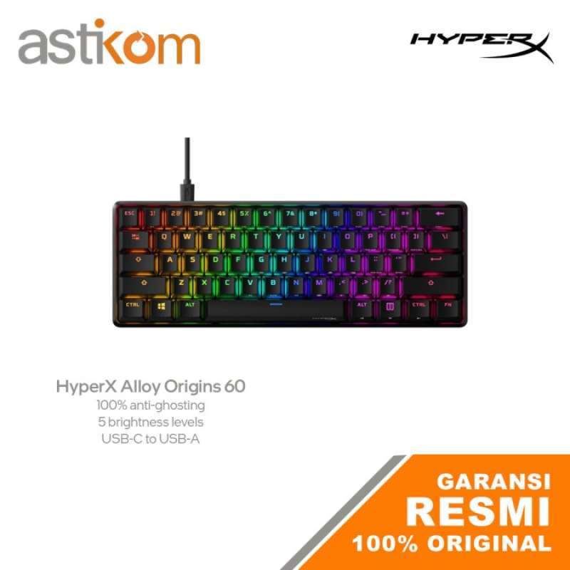 Promo Hyperx Alloy Origins 60 Rgb Tkl Mechanical Gaming Keyboard - Multicolor Diskon 17% di ...