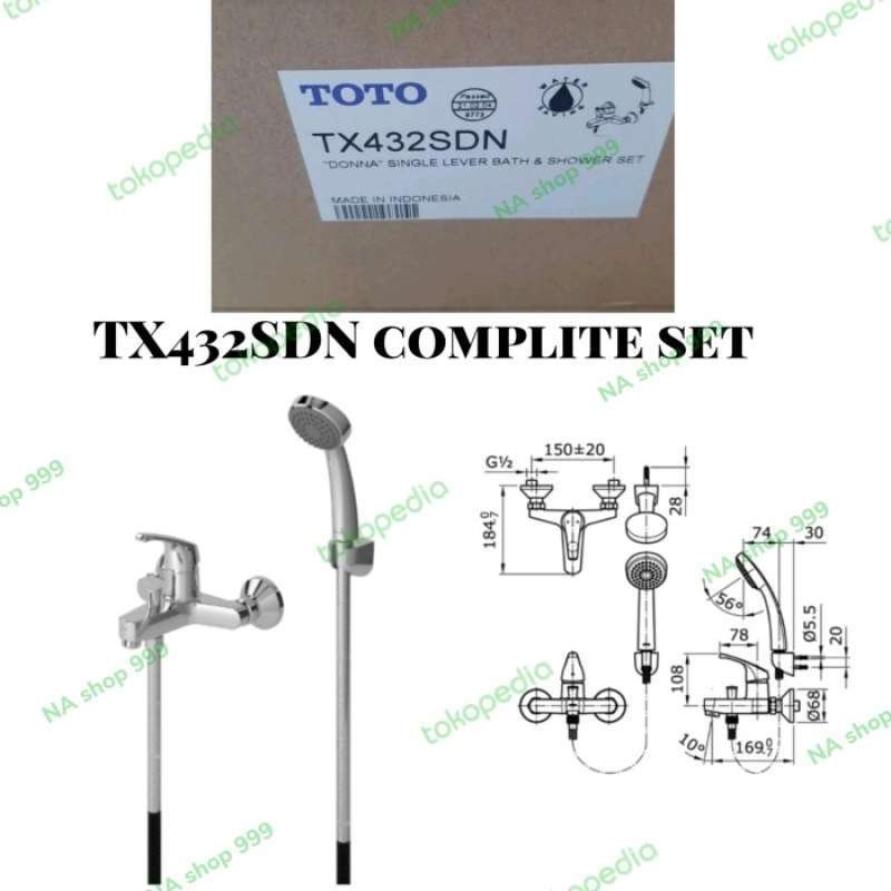 Promo Kran Bath Tub Toto Tx 432 Sdn Complite Set With Hand Shower ...