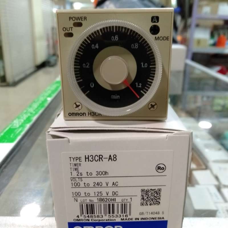 Promo Timer Omron H3CR A8 220Vac / time delay H3CR A8 Omron ...