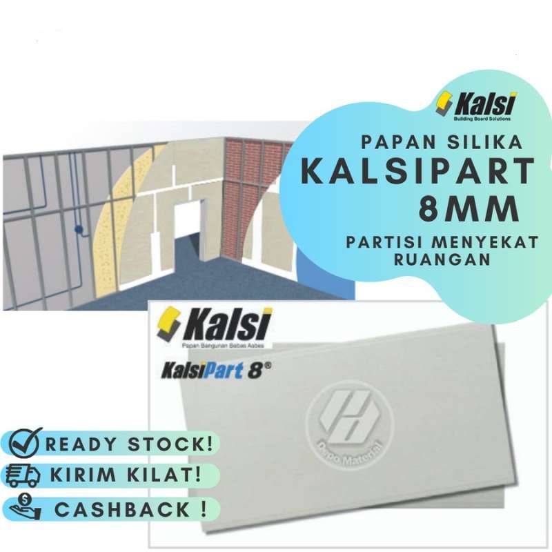 Jual KalsiPart 8mm - Papan KalsiBoard, Papan Partisi, Fiber Semen di ...