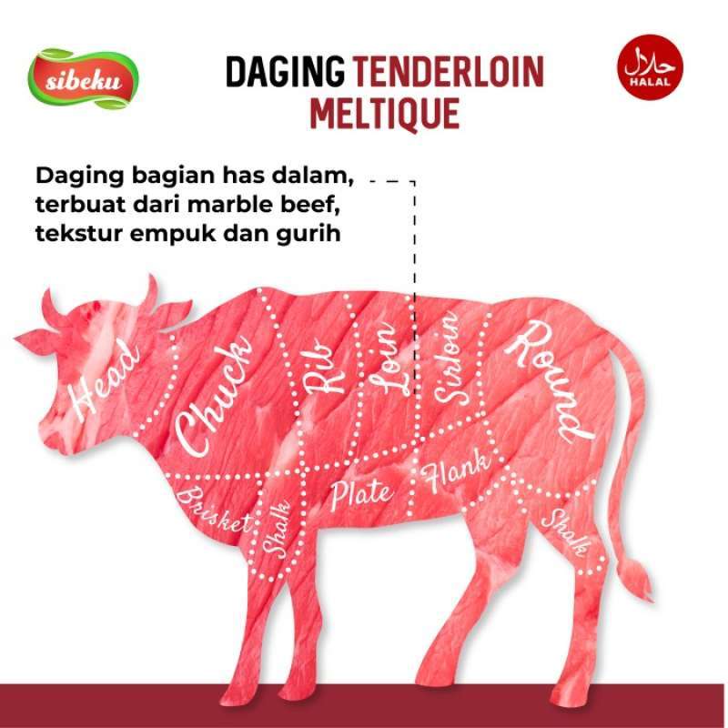 Promo Daging Sapi Meltique Tenderloin Halal 200 Gram Frozen Food Aus ...