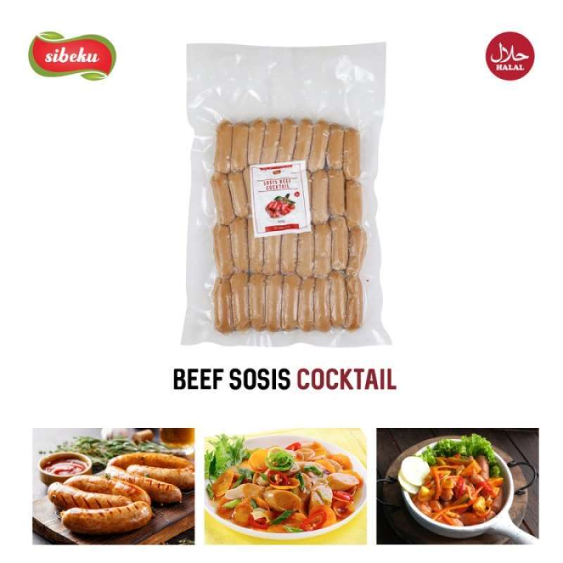 Promo Sosis Daging Sapi Beef Cocktail Halal 500gram Frozen Food ...
