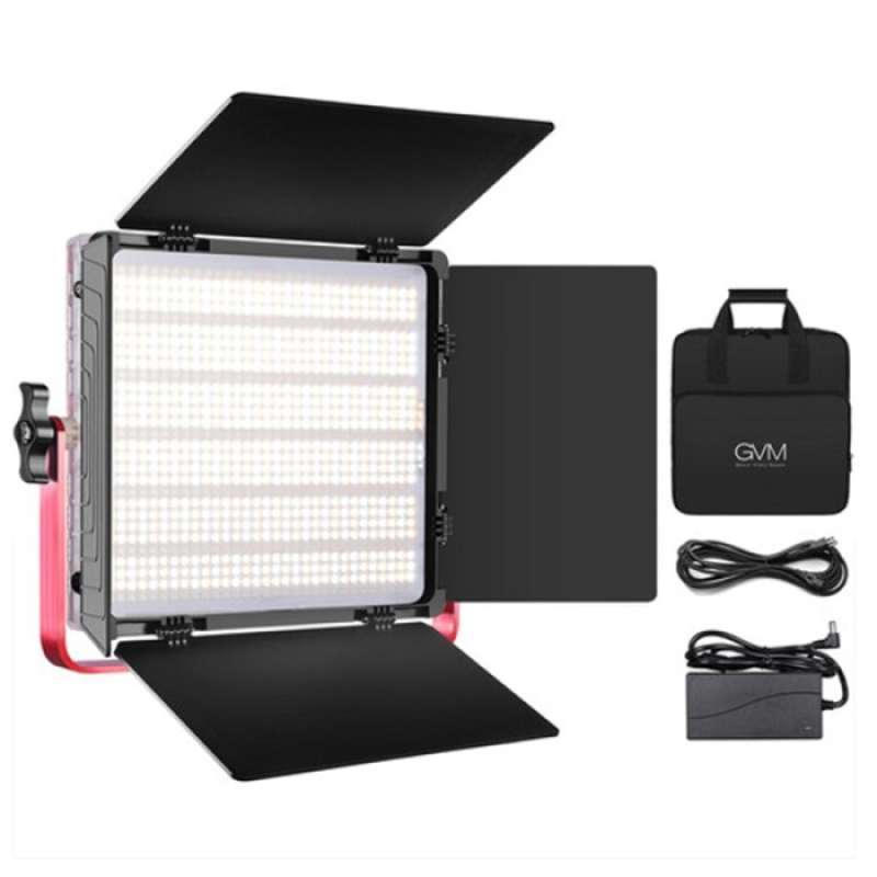 Jual Gvm 1200D-Rgb Led Video Light Hight Beam Bi-Color & Power ...