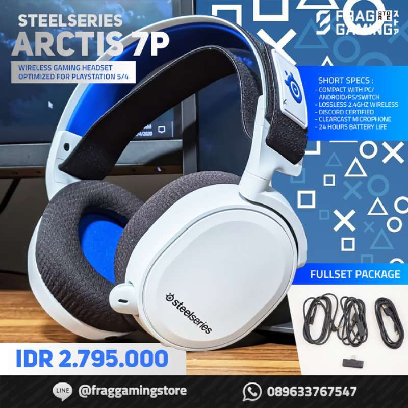 Promo Steelseries Arctis 7P/ 7 P Wireless Gaming Headset - Hitam ...