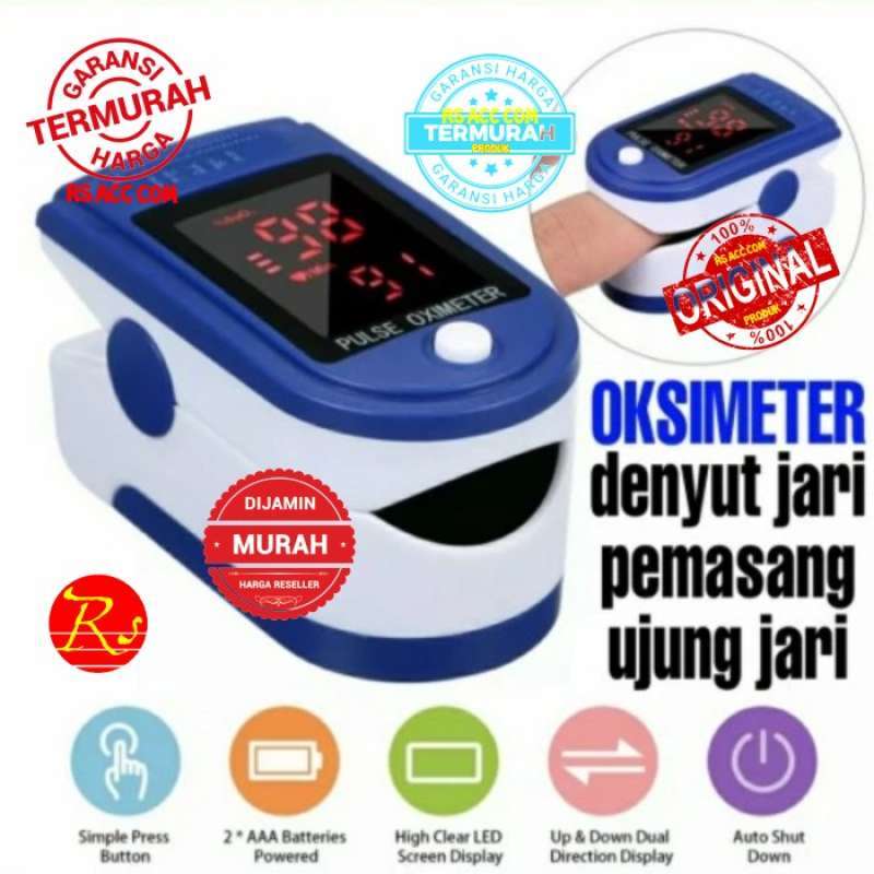 Promo Oksimeter Denyut Nadi Alat Ukur Cek Saturasi Oksigen Jantung ...