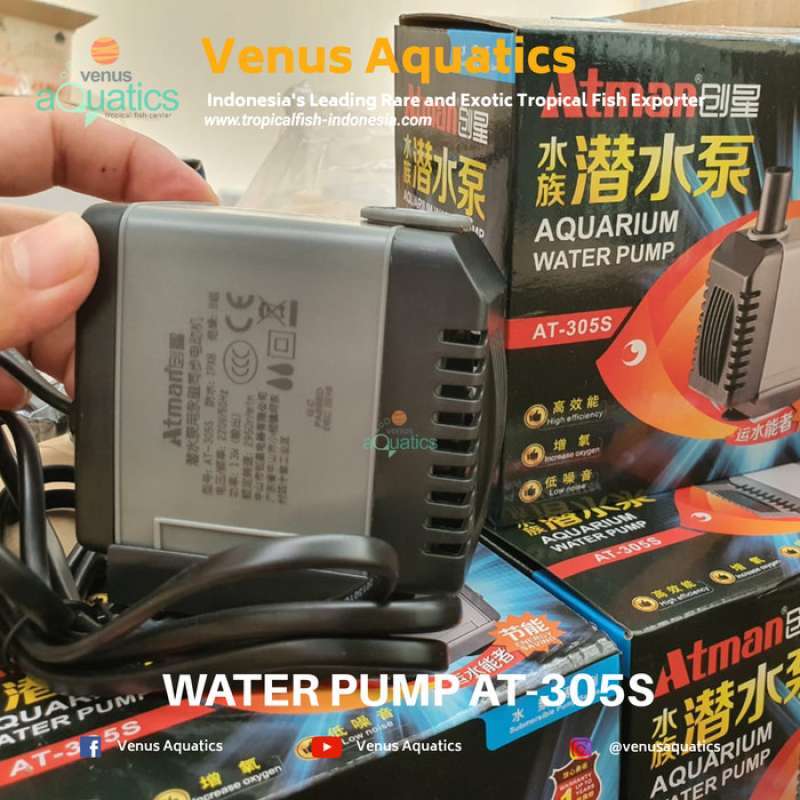 Promo Venus Pompa Akuarium Atman At-305S Water Pump Teknologi Hemat ...